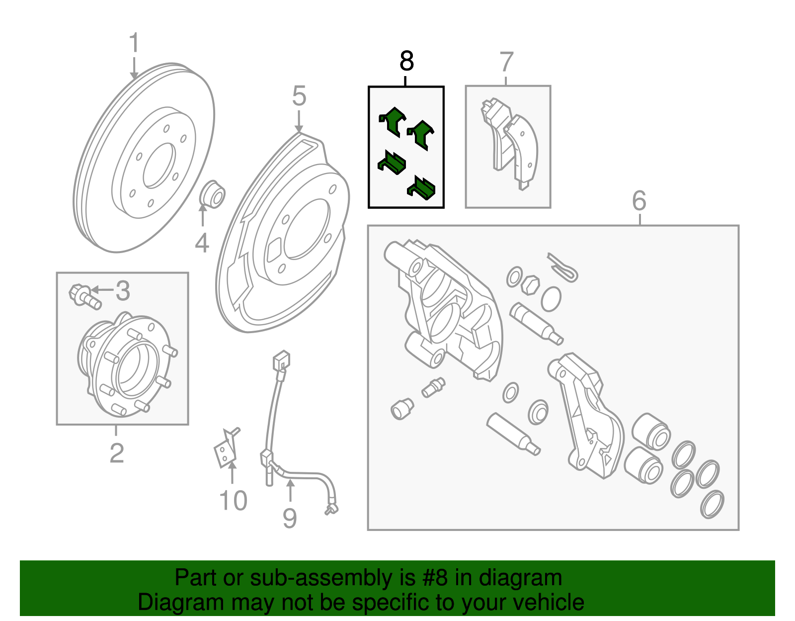 D4080-1PA1C - Hardware Kit 2012-2024 Nissan | Nissan Parts ...