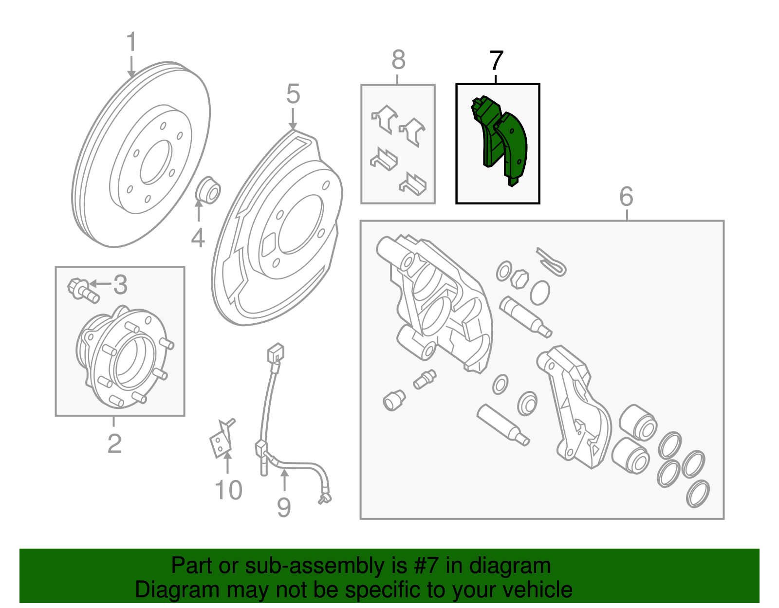 2012-2021 Nissan Brake Pads Front D1060-1PA0A | Bill Kay Nissan Parts