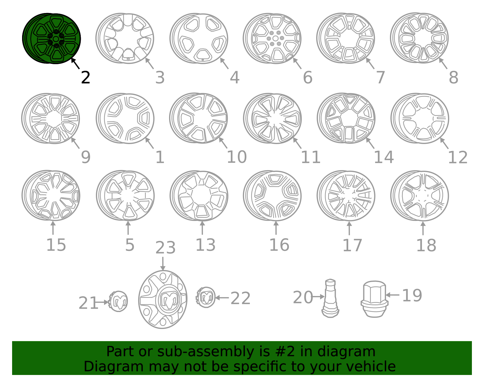 5YD61VCRAB - Aluminum Wheel | Mopar Parts Canada