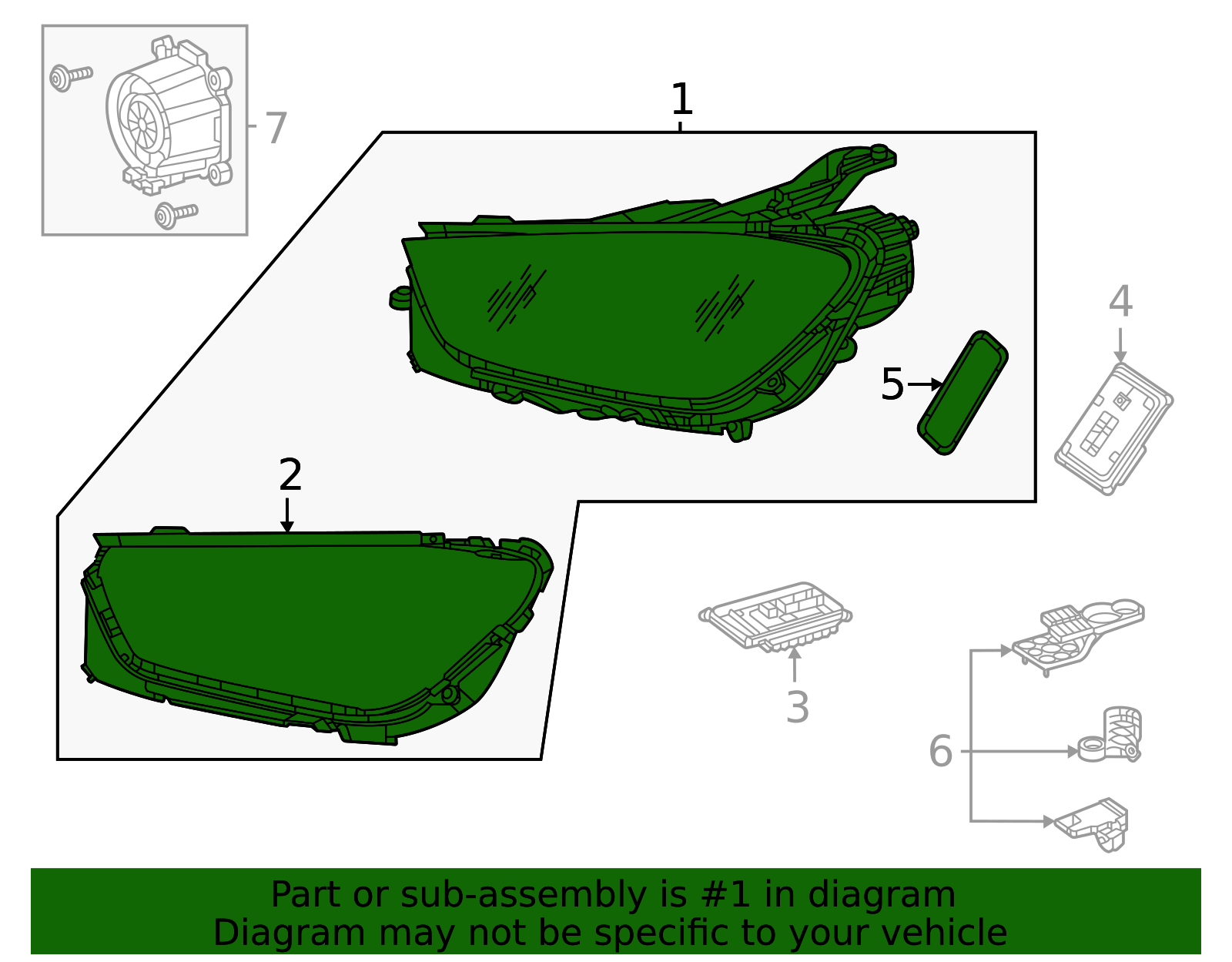 Genuine OEM Headlamp Assembly | 167-906-94-04 | Fits Select 2020-2025 ...