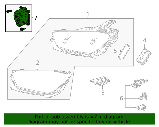 205-906-71-04-64 - Repair Kit, Fan Mercedes-Benz USA Parts