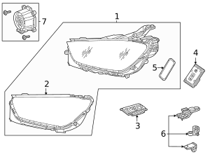 167-906-48-11 - Headlamp Assembly - Right Mercedes-Benz USA Parts