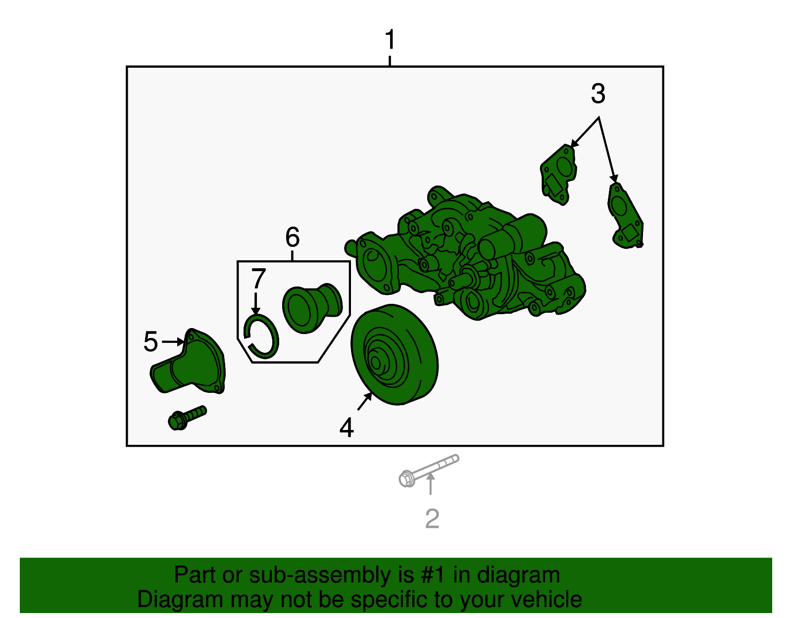 19207665 - Engine Water Pump with Gaskets 2010-2015 Chevrolet Camaro ...