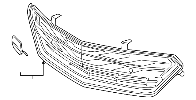 2016-2019 Chevrolet Volt Front Lower Grille 84036280 GM | GMPartsDirect.com