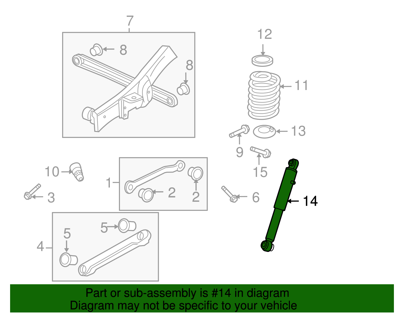 2007-2014 GM Rear Air Lift Shock Absorber 19368459 | GM OEM Parts Online