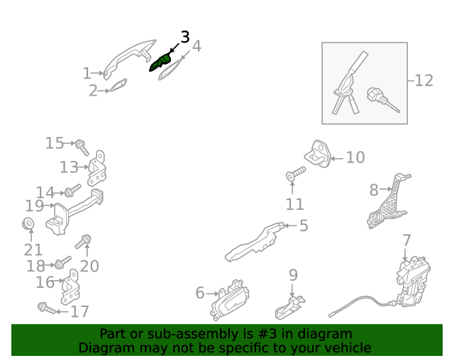 2020-2023 Hyundai Sonata Cap 82652-L1100 | OEM Parts Online
