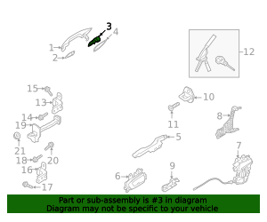 2020-2023 Hyundai Sonata Exterior Door Handle Cover 82652-L1100 ...