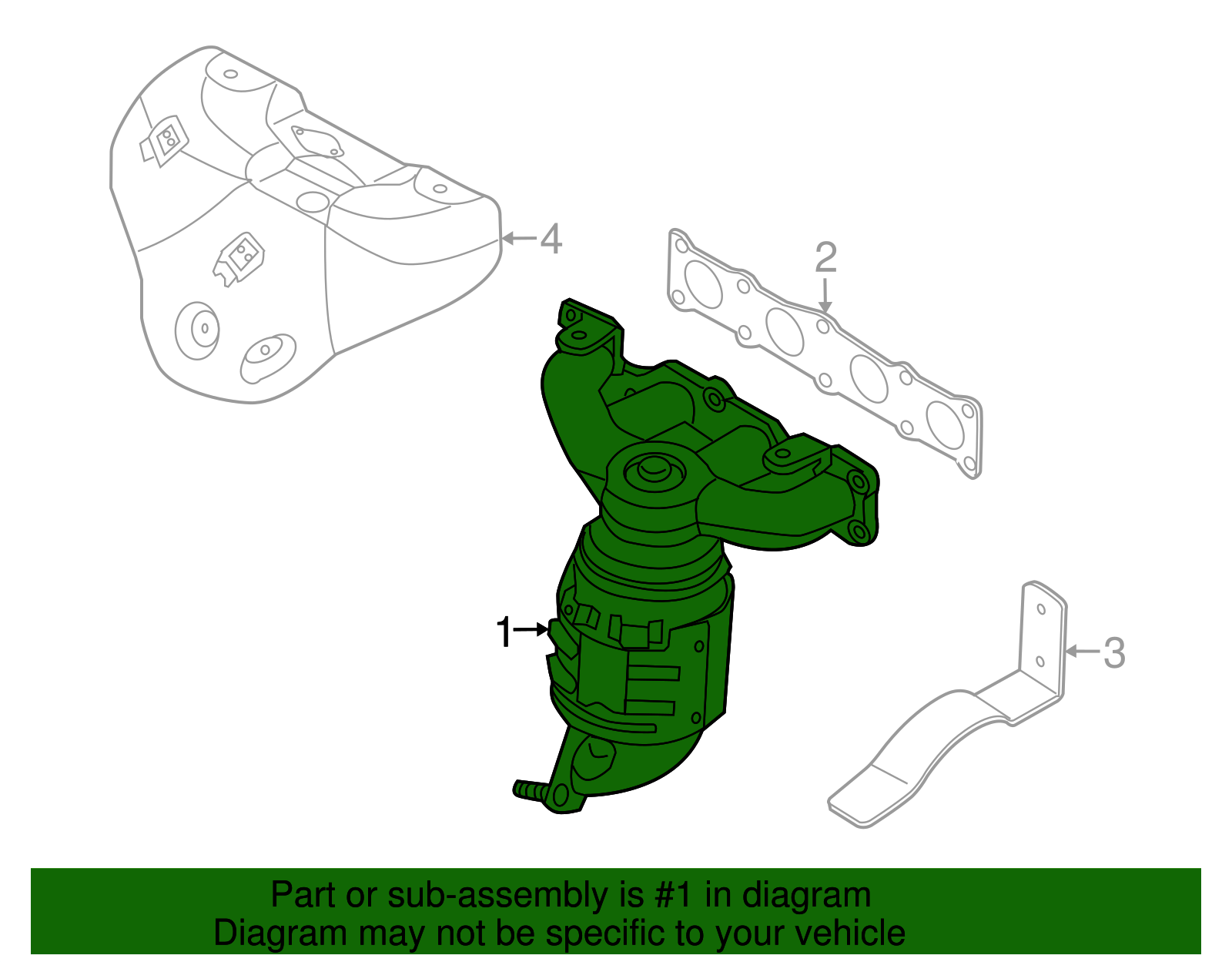2014-2015 Hyundai Tucson Exhaust Manifold 28510-2G580 | Retail ...