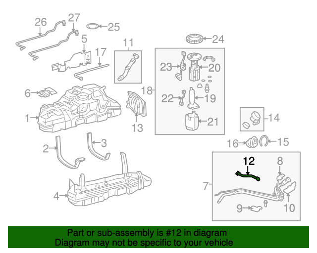 2010-2021 Toyota 4Runner Vent Hose 77404-35050 | Toyota Parts Center