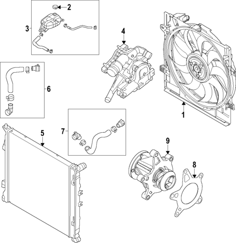 Radiator & Components for 2023 Kia Sportage | Kia.Parts Store