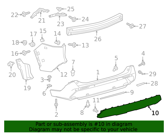2023-2024 Toyota Lower Molding 52453-0R061-B3 | OEM Vehicle Parts