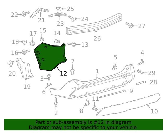 52161-0R906 - Side Panel - 2019-2021 Toyota | Lithia Toyota Parts