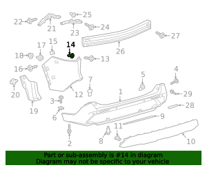 90189-06242 - Tail Lamp Assembly Grommet 2016-2024 Toyota | Longo ...