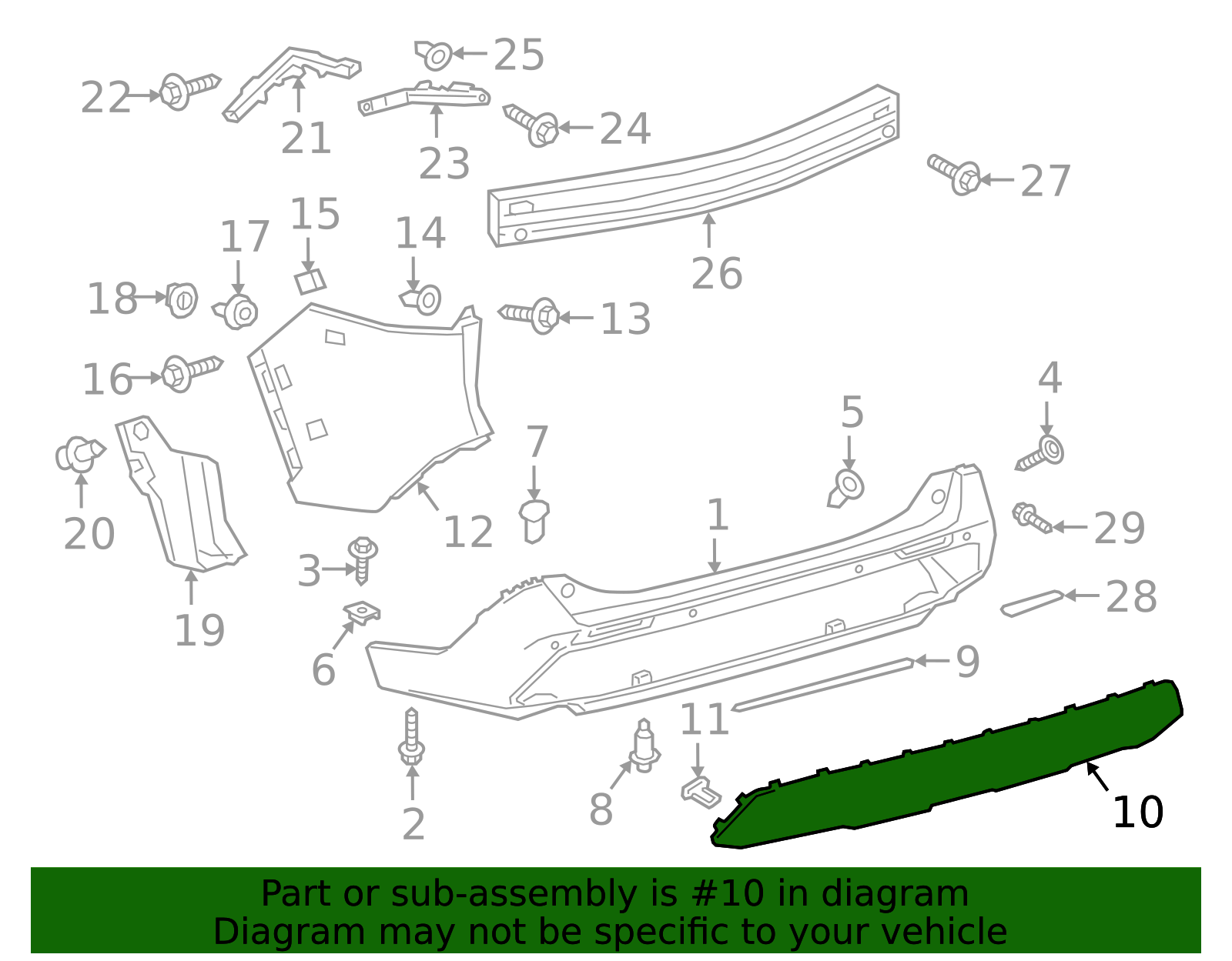 2020-2024 Toyota Lower Molding 52453-0R061-B2 | Toyota Parts Center