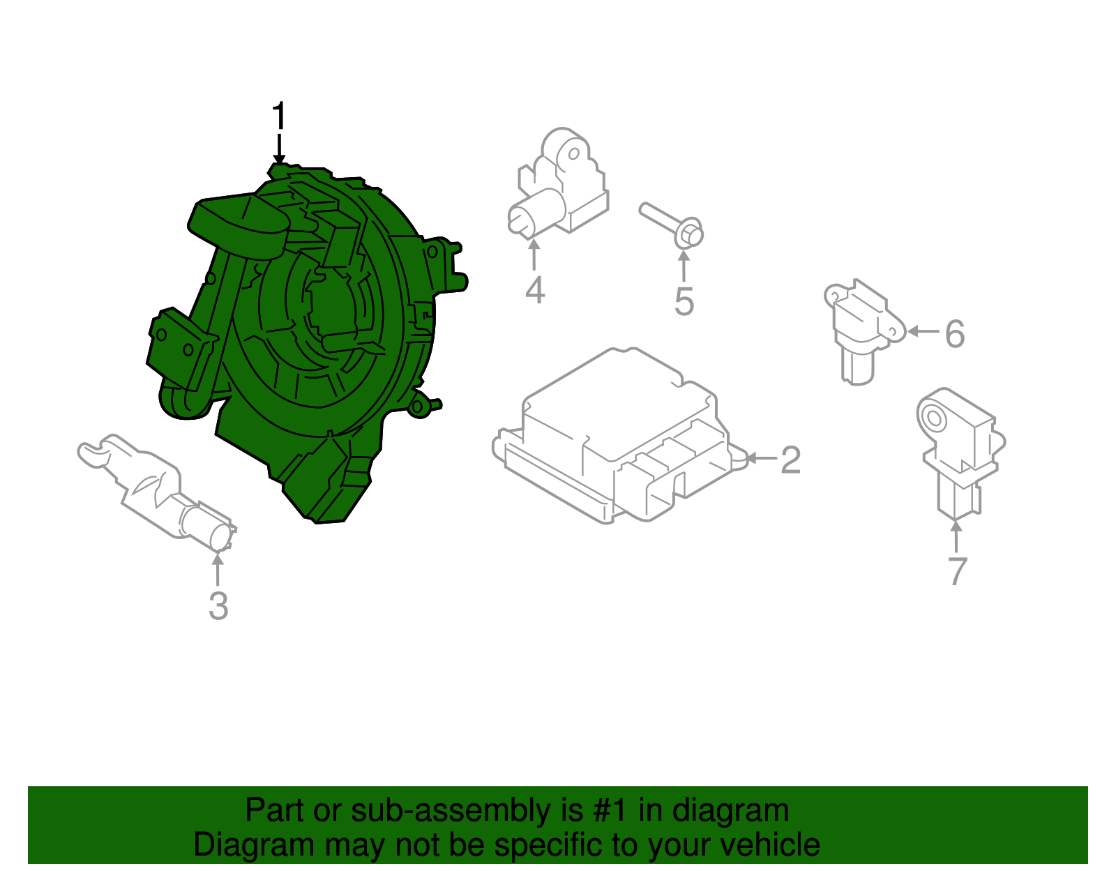 LV4Z-14A664-A - Clock Spring 2022-2025 Ford | Big 3 Auto Parts