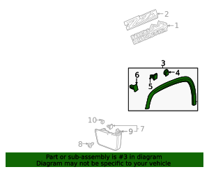 2020-2024 Chevrolet Molding (Replaces Part Number 84714203) 84899337 GM ...