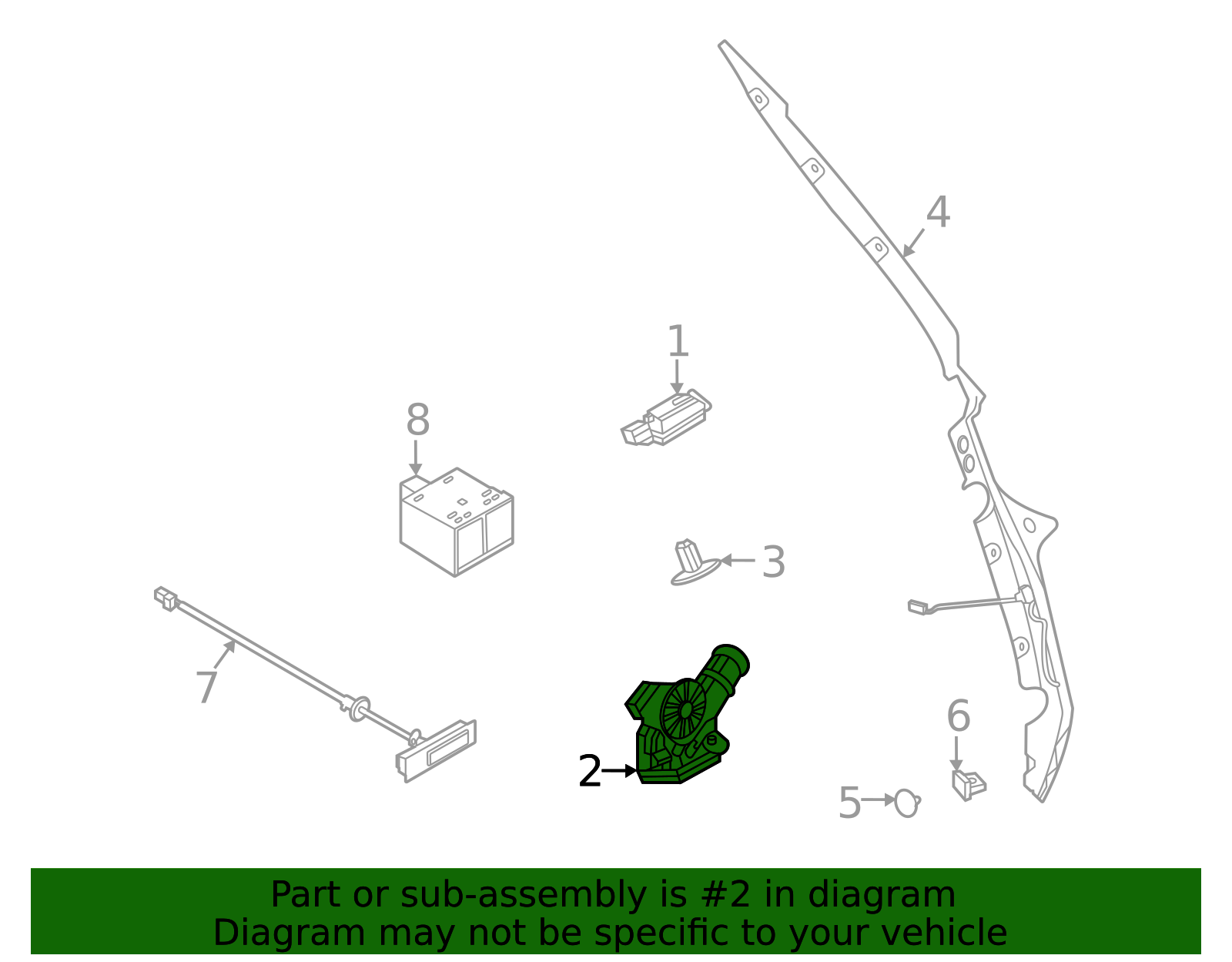 90500-6RR1A - Trunk Lock Actuator Motor 2021-2025 Nissan | Nissan Parts ...