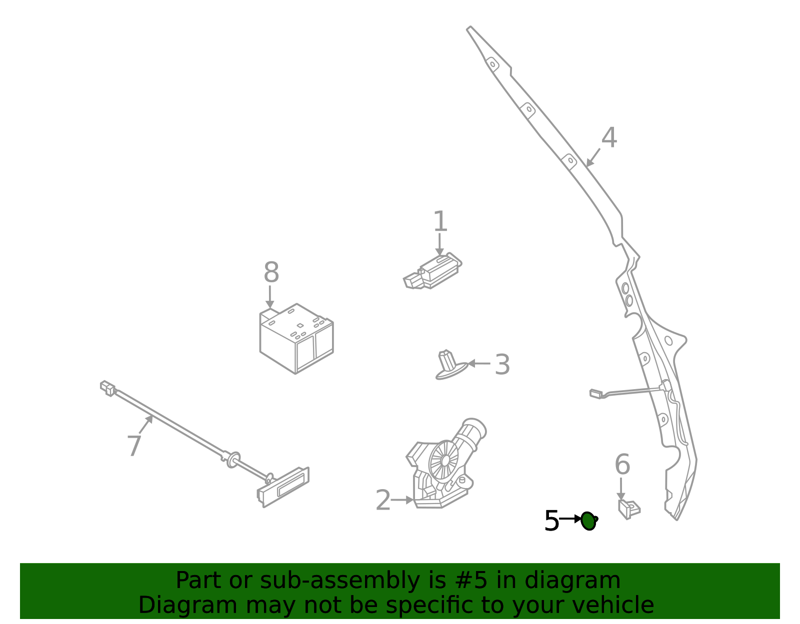 2021-2024 Nissan Rogue Pinch Sensor Clip 97060-3FY2A | Sullivan ...