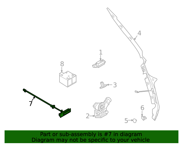 25380-6RA1A - Lift Gate Switch 2021-2024 Nissan Rogue | Nissan Parts ...