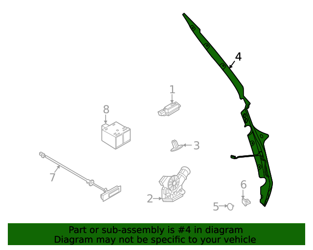 2021-2024 Nissan Rogue Pinch Sensor 90568-6RR0A | Nissan Parts Store