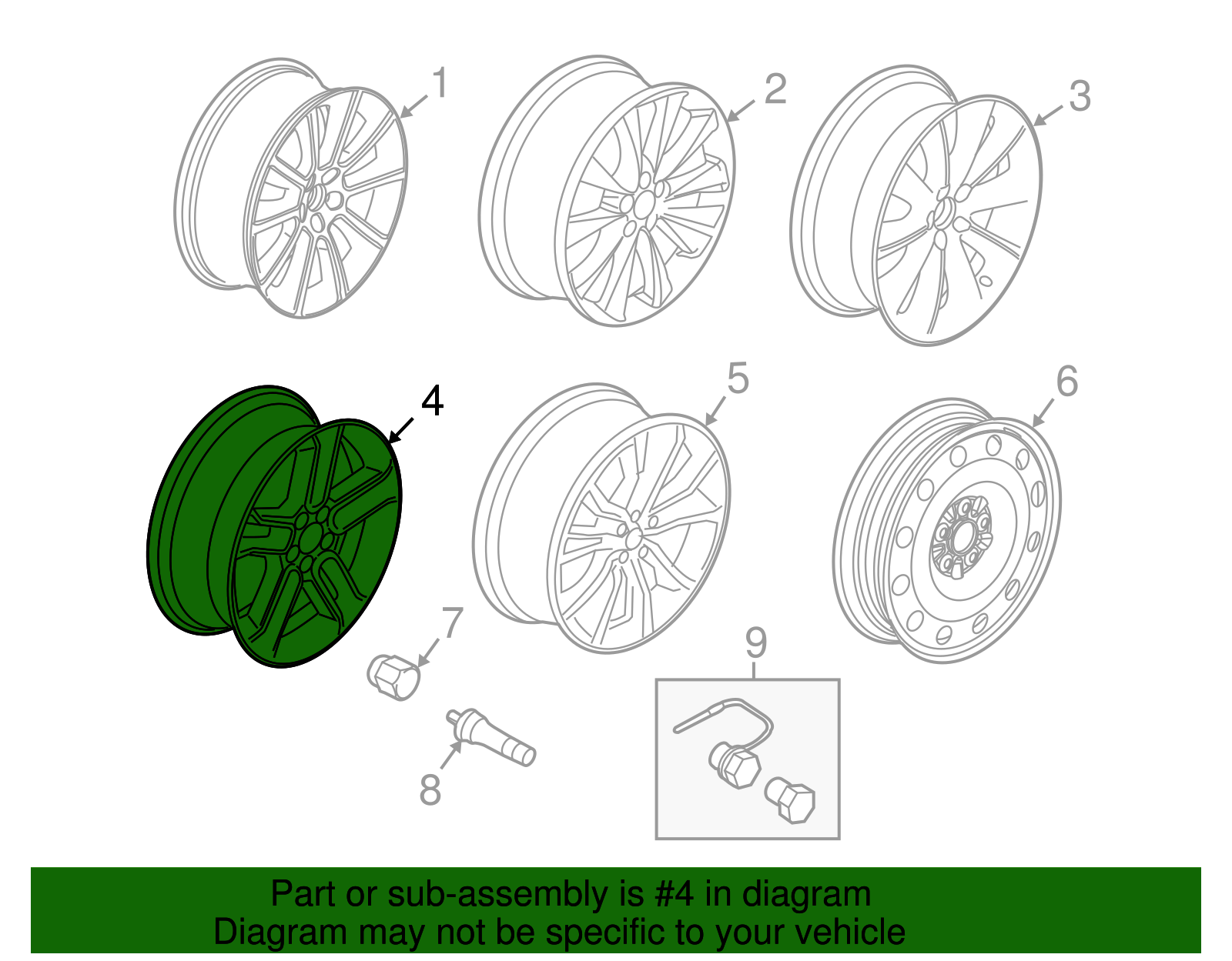 2013-2019 Ford Wheel, Alloy DA8Z-1007-F | Ford OEM Parts Outlet