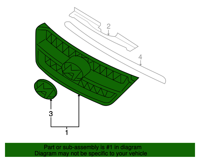 86350-3K000 - Grille - 2006-2008 Hyundai Sonata | World OEM Parts Hyundai