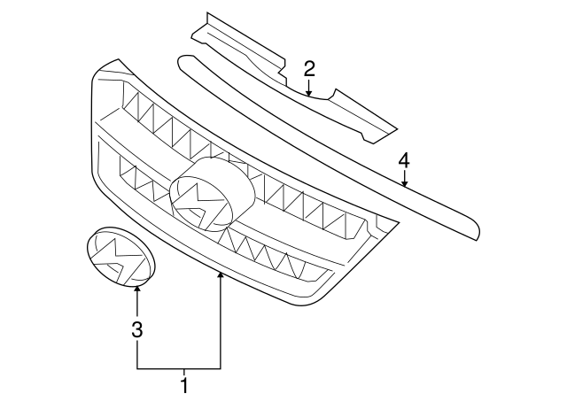 86350-3K000 - Grille - 2006-2008 Hyundai Sonata | World OEM Parts Hyundai