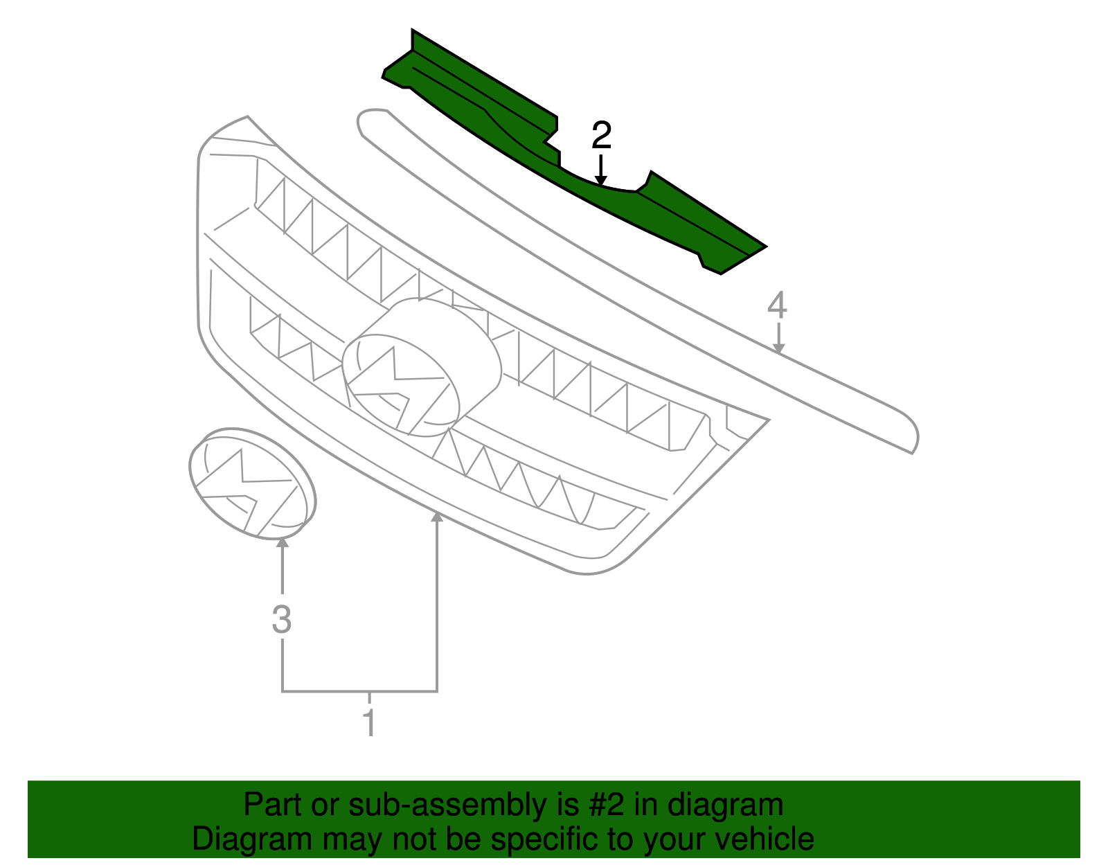 2006-2008 Hyundai Sonata Grille Cover 86353-3K000 | Hyundai Wholesale ...