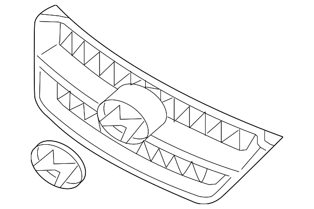 86350-3K000 - Grille - 2006-2008 Hyundai Sonata | World OEM Parts Hyundai