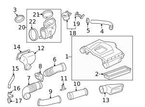 463-501-70-82 - Sunroof Drain Hose 2002-2015 Mercedes-Benz ...