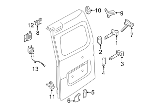 2013-2021 Nissan NV200 Door Latch Assembly 90520-JX50B ...