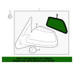2010-2017 Toyota Door Mirror Glass (Right) 87903-0C032 | OEM Parts Online