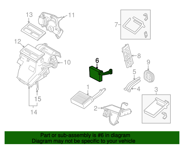 30767329 - A/C Evaporator Core 2004-2013 Volvo | AutoNationParts.com