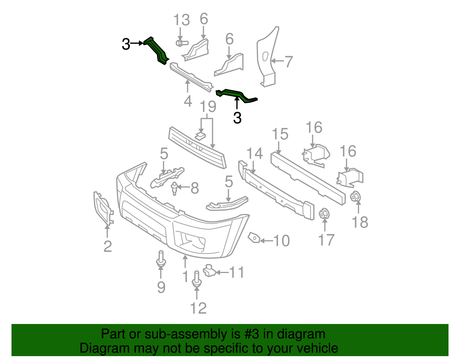 2006-2009 Toyota 4Runner Mount Bracket 52146-35060 | Toyota Parts Center