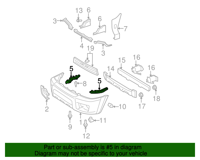 52115-35110 - Support - 2006-2009 Toyota 4Runner | OEM Genuine Toyota Parts