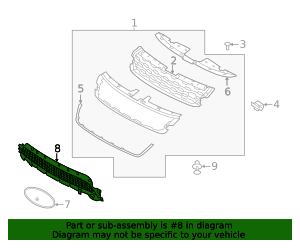 Genuine OEM Lower Grille Part# LR128224 Fits 2020 Land Rover Range ...