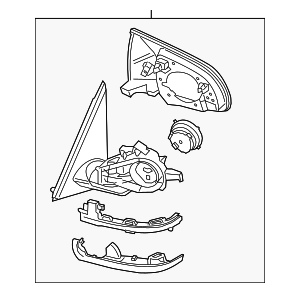 51-16-8-073-648 - Mirror Assembly 2017-2019 BMW X6 | BMW OEM Parts