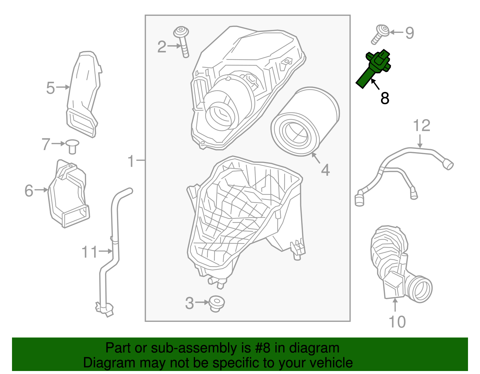 2016-2019 GM Mass Airflow Sensor 12671625 GM | GMPartsDirect.com