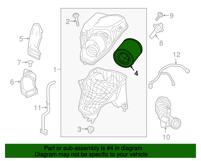 2016-2019 GM Air Filter 13367308 | GM Parts Center