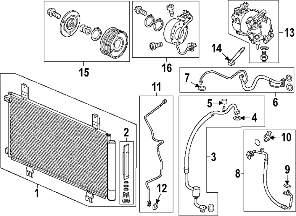 80315-3A0-A01 - Discharge Hose 2023-2025 Honda CR-V | Honda Parts Online