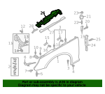 2017-2023 Audi Fender Ledge Cover 8W0-821-169-C | Genuine Audi Parts