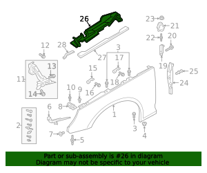 2017-2023 Audi Fender Protection Film 8W0-821-170-C | AutoNationParts.com