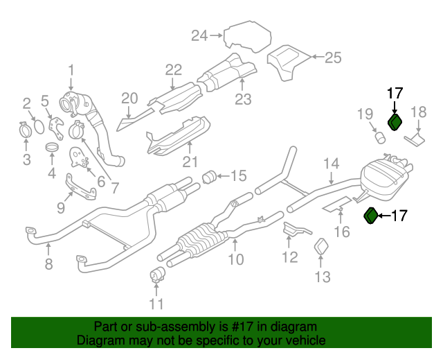 Genuine BMW 18-20-7-585-358 | Rear Muffler Rubber Mount | FREE Shipping ...