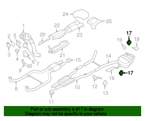 Genuine BMW 18-20-7-585-358 | Rear Muffler Rubber Mount | FREE Shipping ...