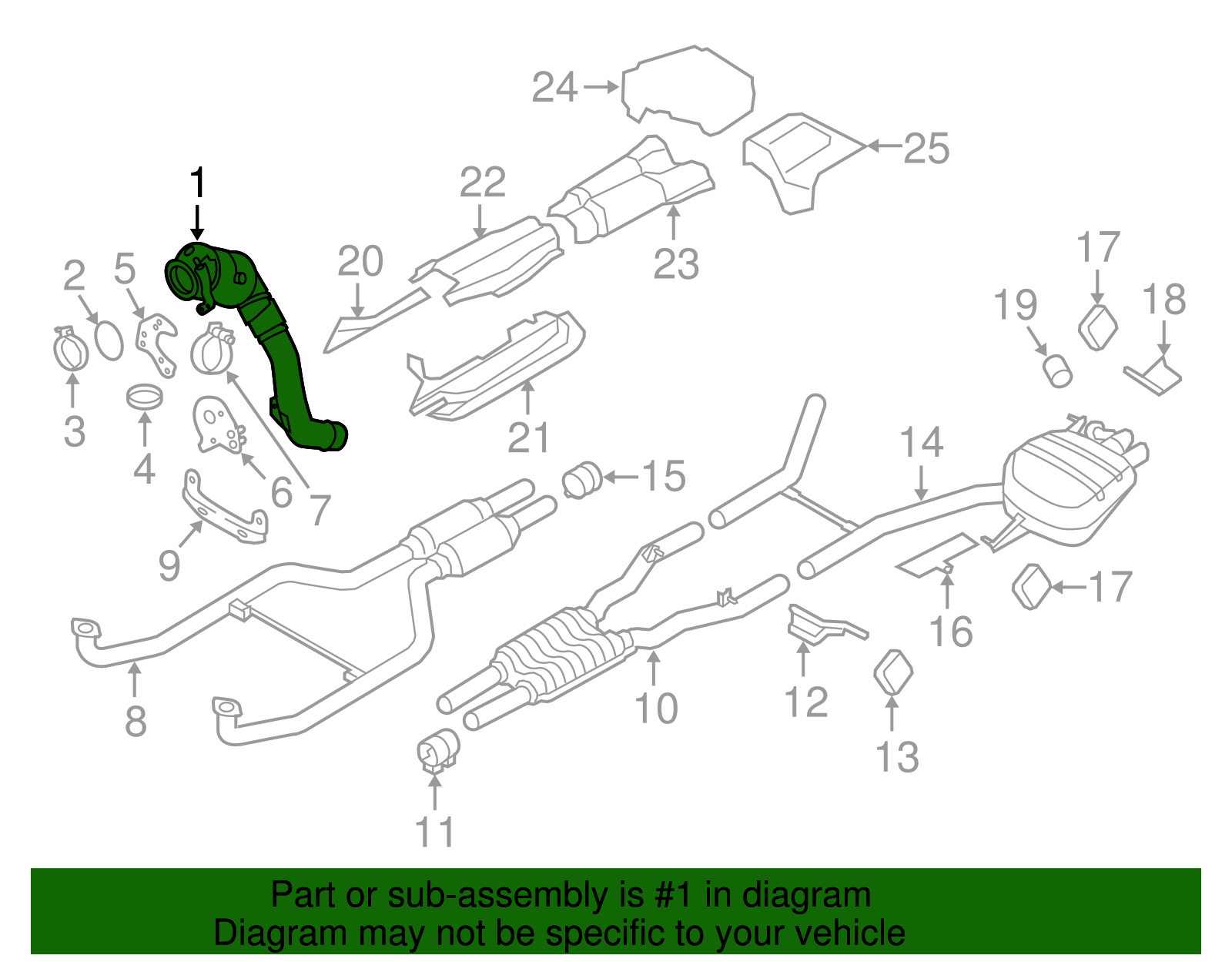 18327645441 - 2013-2020 BMW Catalytic Converter (18-32-7-645-441) | BMW ...