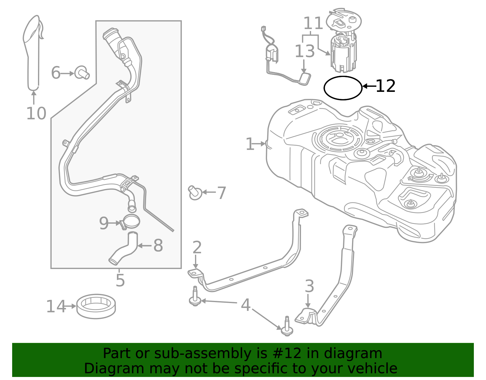 2011-2024 Ford Fuel Pump Gasket BL3Z-9E583-B | OEM Parts Online