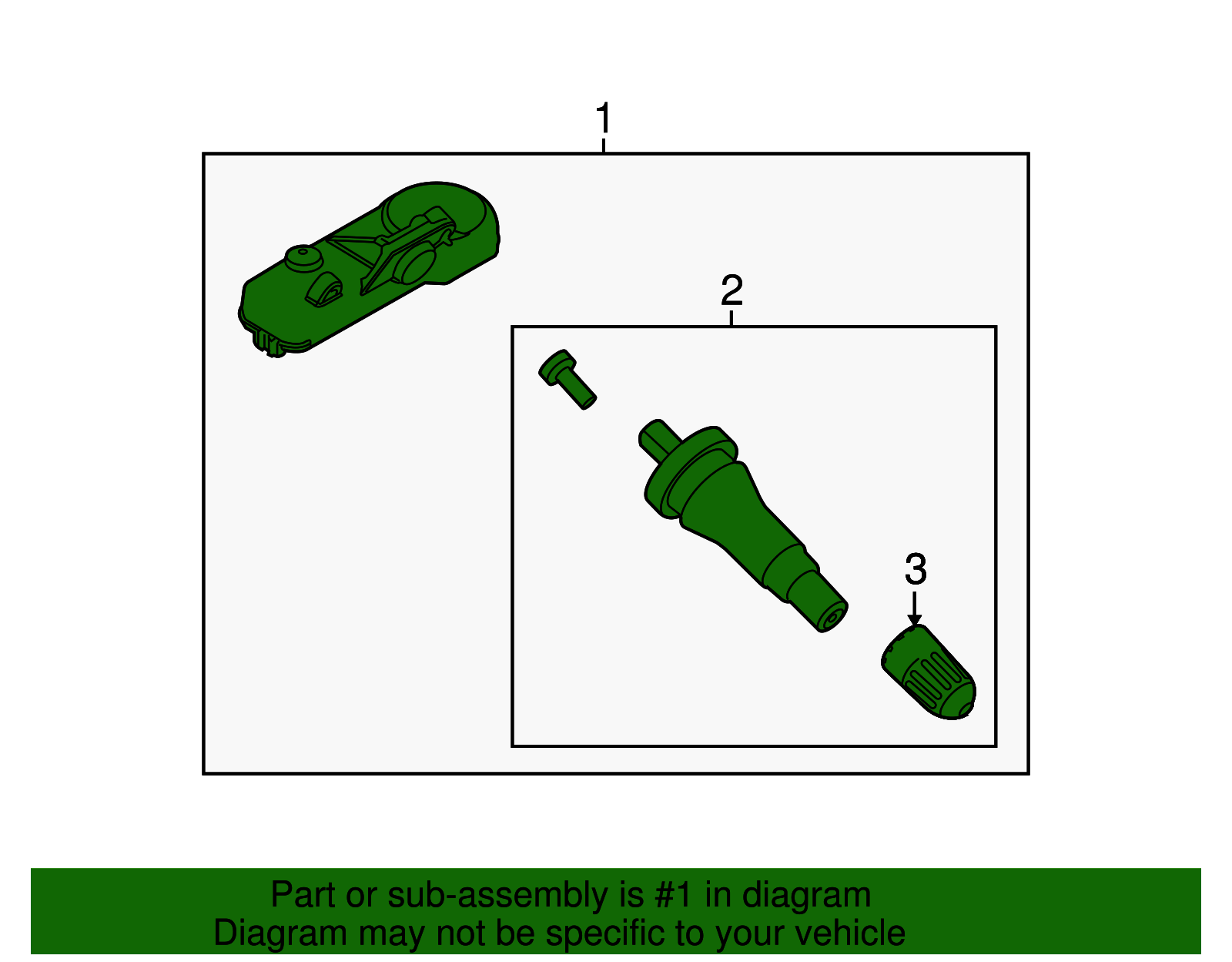 TPMS-30 - Motorcraft™ TPMS Sensor 2013-2014 Ford Mustang | Big 3 Auto Parts