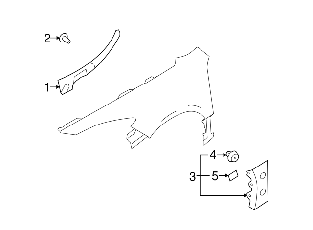 GS3R-51-PP0-AA - Lower Molding 2009-2013 Mazda 6 | AutoNationParts.com