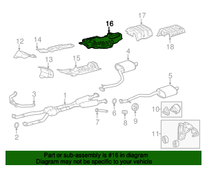 58151-53041 - Exhaust Heat Shield 2021-2023 Lexus | AutoNationParts.com