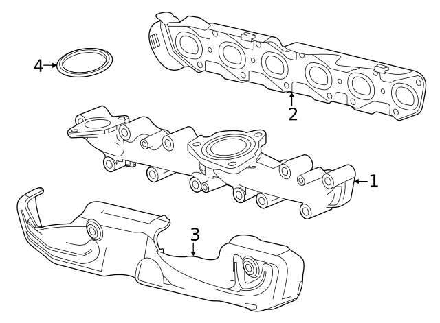 55513001 - Exhaust Manifold 2020-2024 GM | AutoNationParts.com